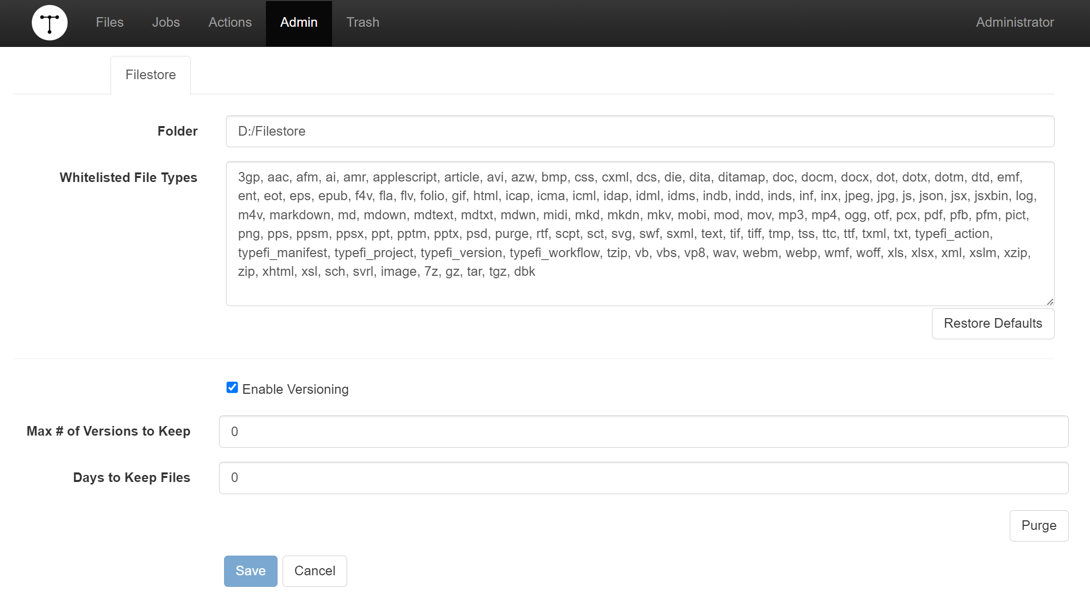 Working with Typefi Filestore – Typefi Support