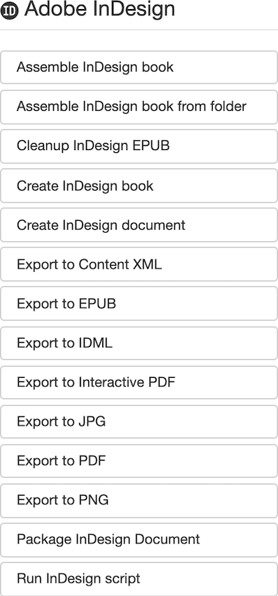 Adobe InDesign plug-in – Typefi Support