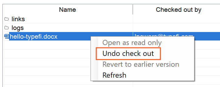 Check out or check in files – Typefi Support