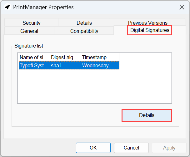 How to manually install the digital signature certificate for Typefi ...